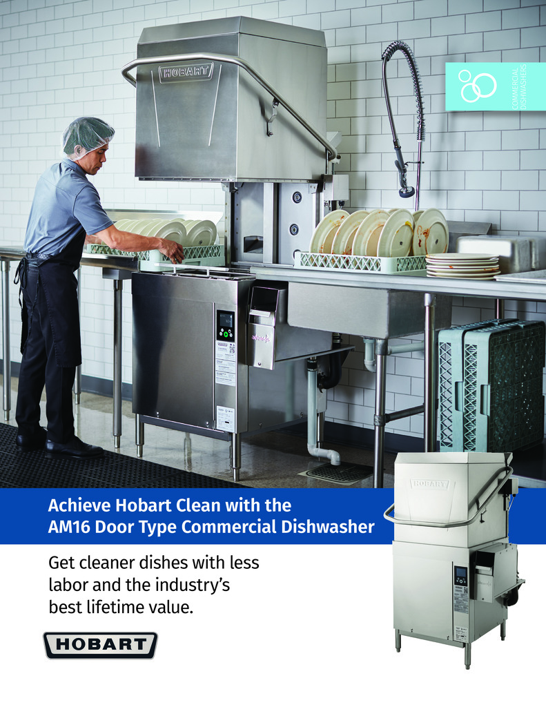 Hobart Door Type AM16 Dishwasher | HRI, Inc.