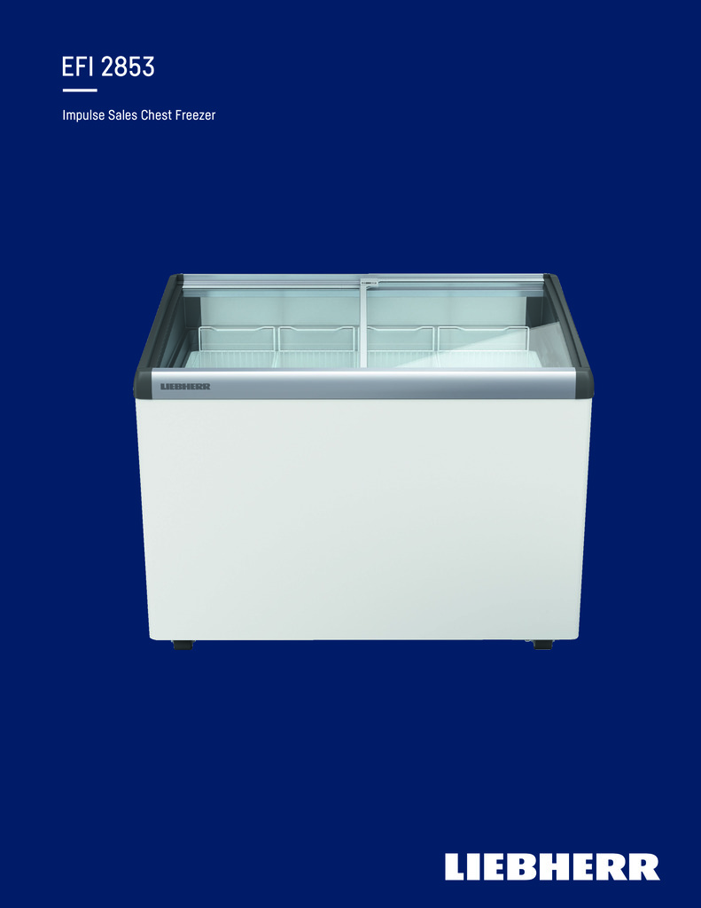 Liebherr Chest Freezer Spec Sheets – View All | HRI, Inc.