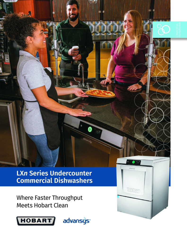 Hobart LXn Undercounter Dishwashers | HRI, Inc.