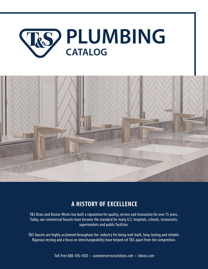 T&S Brass Plumbing Catalog | HRI, Inc.
